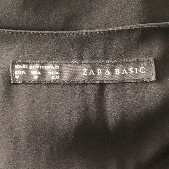Zara | Tops | Zara Basic Black Blouse Medium | Poshmark